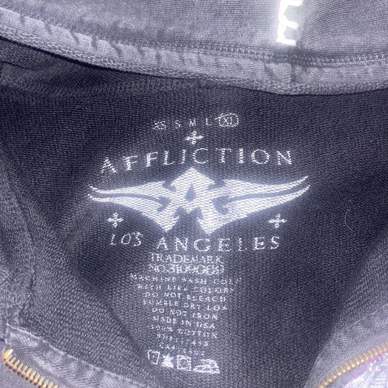affliction hoodie with the cutest bling wings🪽🪽 size... - Depop