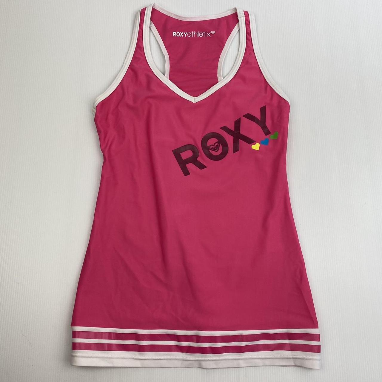 vintage 2000s hot pink Roxy tankini tank top great... - Depop