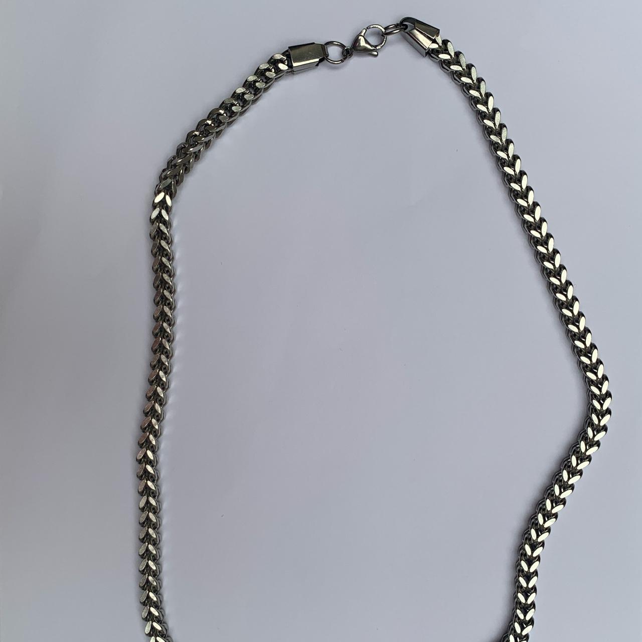 Chunky sterling silver men’s necklace Silver chain... - Depop