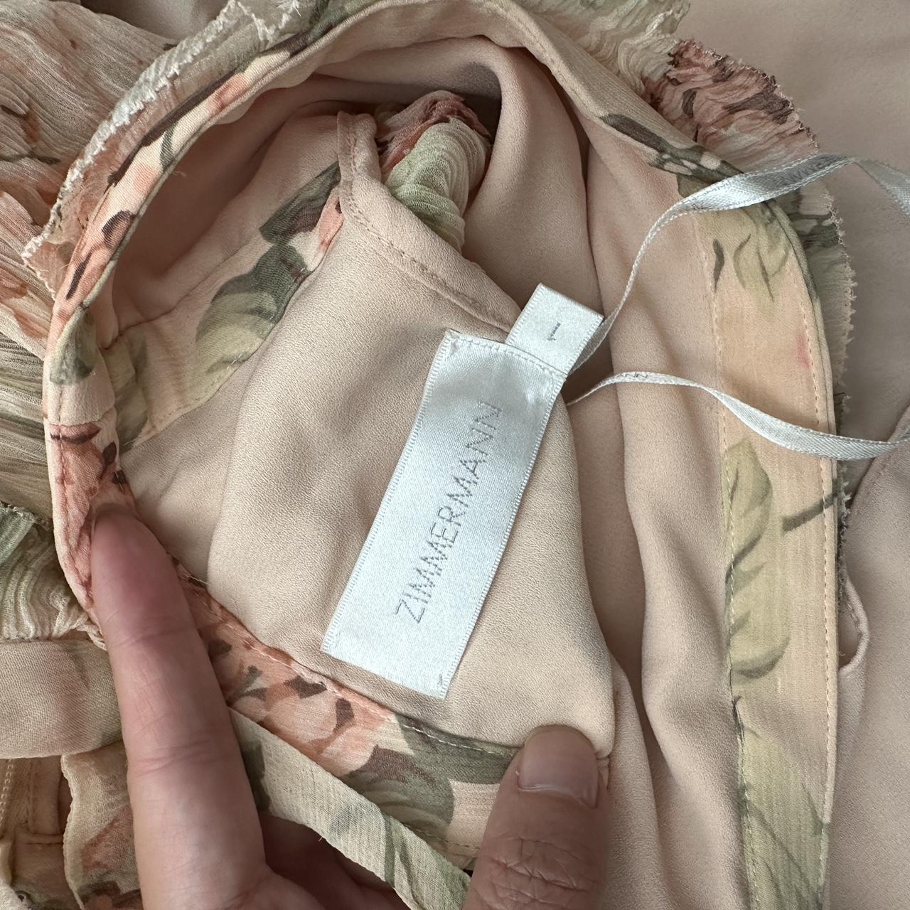 Zimmermann prima dress Size 1 Worn once . - Depop