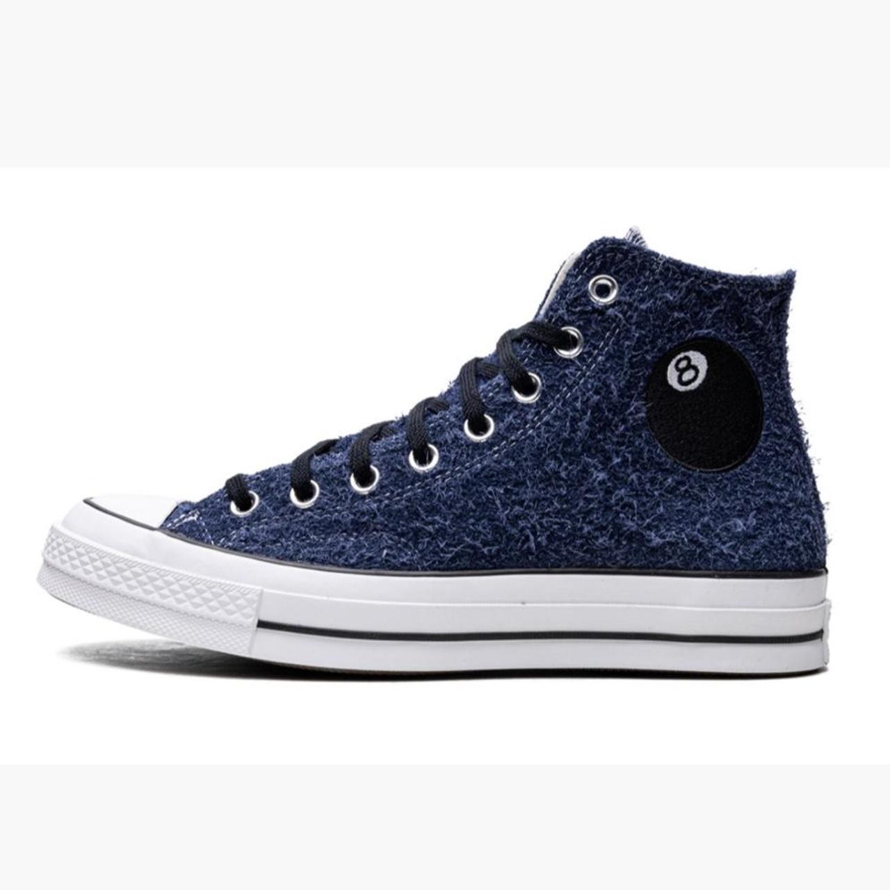 brand new in original box stussy X converse 8 ball... - Depop