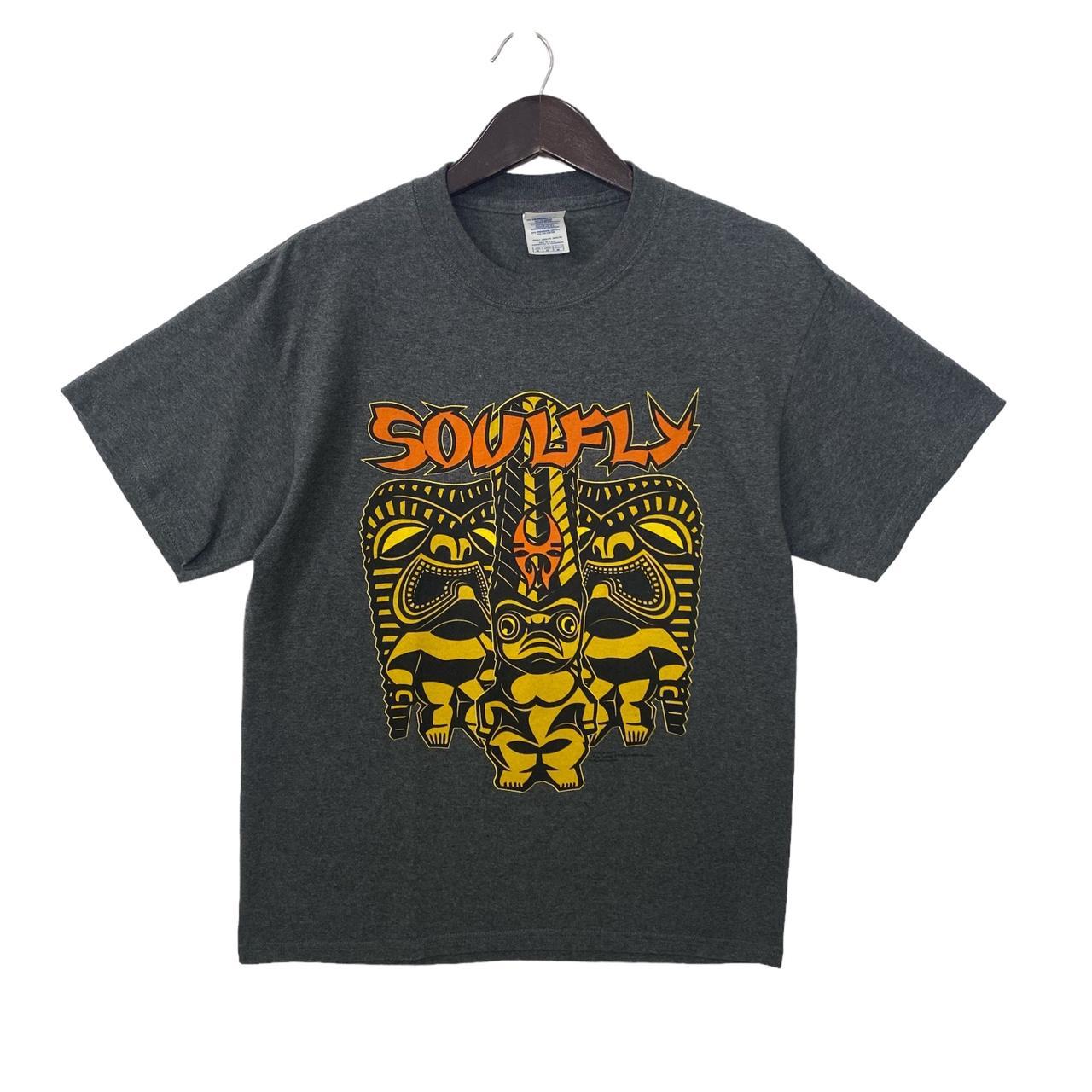 💥VINTAGE SOULFLY groove metal band spring tour tee... | Depop