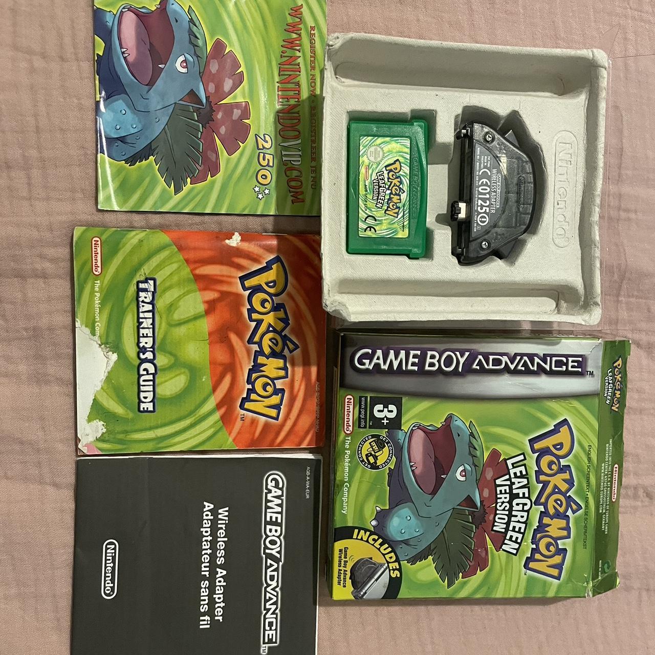 Boxed Pokémon leaf green gameboy advance, mint... - Depop