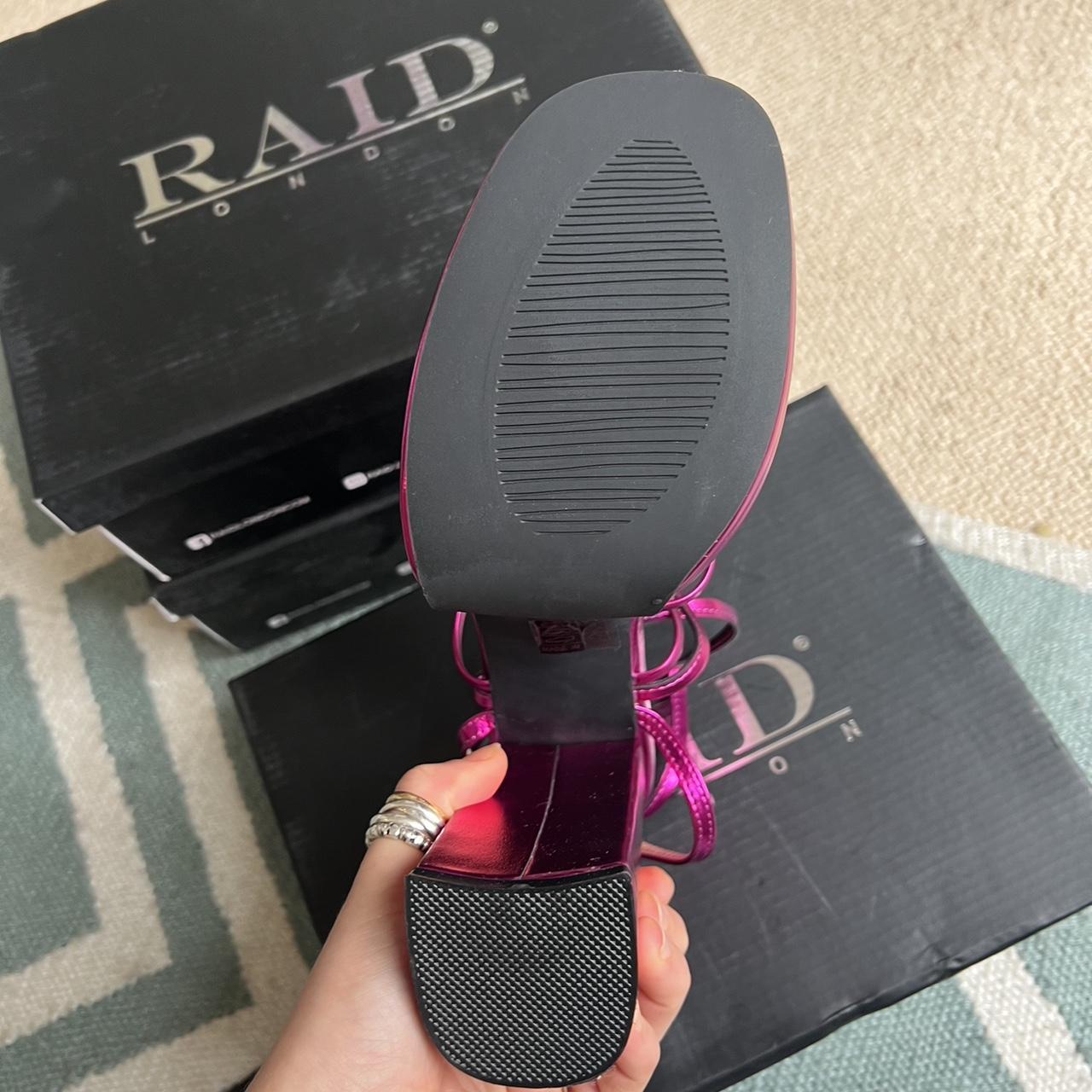 Metallic Pink Raid Platform Heels Size 6 Brand... - Depop