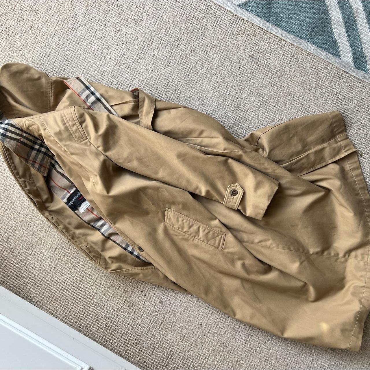 Beige Camel Mac Trench with Burberry Tartan inner.... - Depop