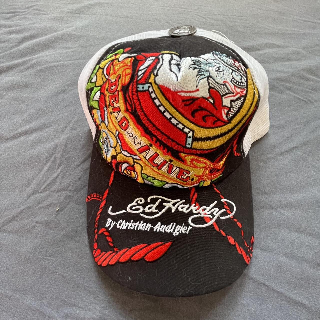 set of ed hardy trucker hats 💖 if you’d like to but... - Depop