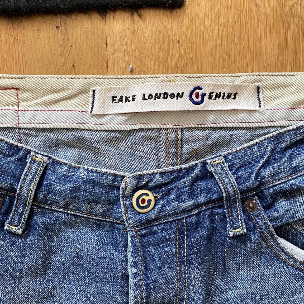 Rare Fake London Genius blue jeans. Nice straight... - Depop