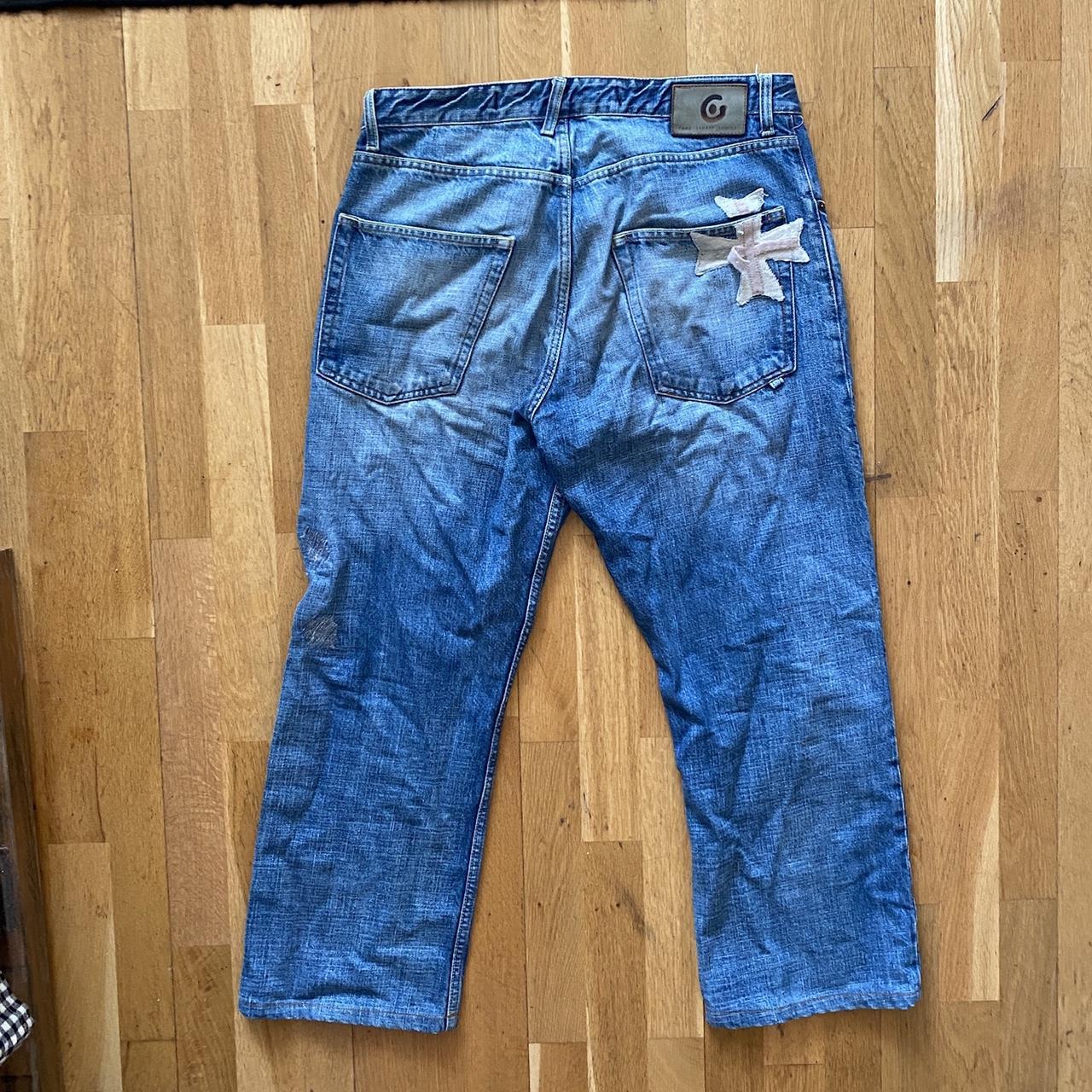 Rare Fake London Genius blue jeans. Nice straight... - Depop