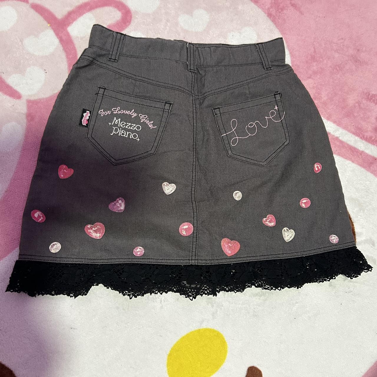 🎀 Mezzo Piano Skirt 🎀 grey mezzo piano skirt with... - Depop