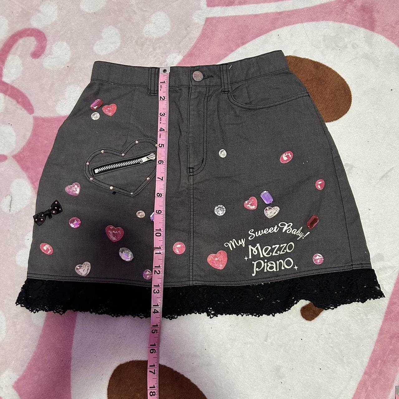 🎀 Mezzo Piano Skirt 🎀 grey mezzo piano skirt with... - Depop