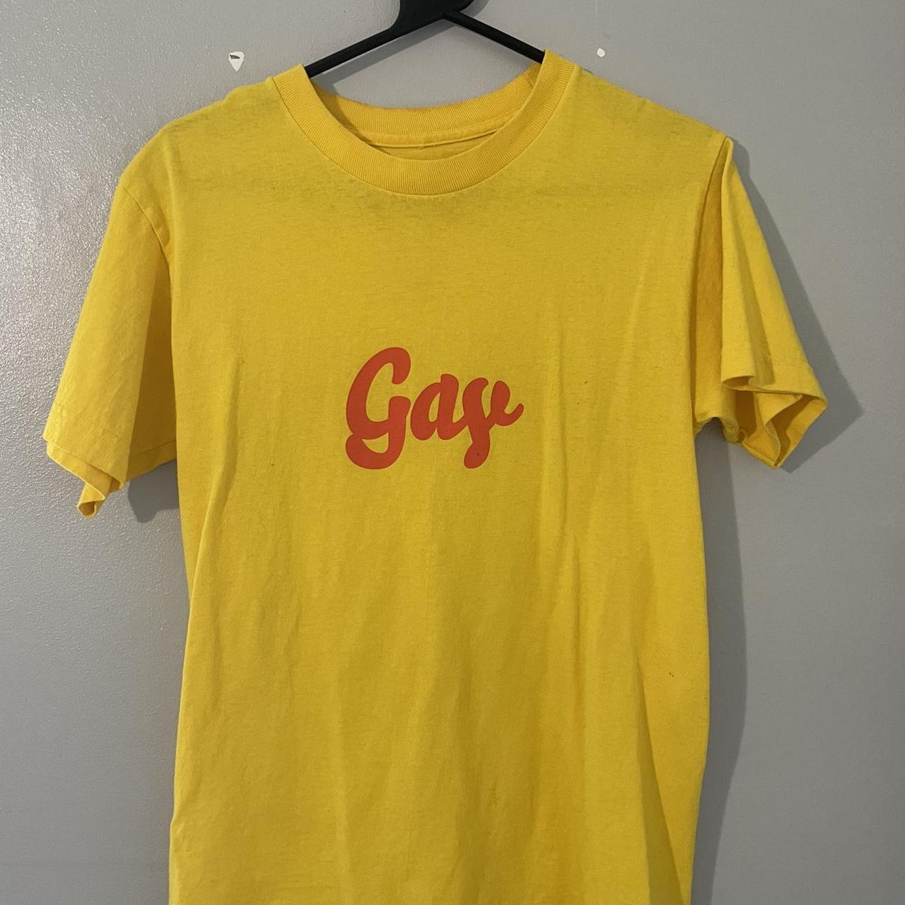 yellow Gay BROCKHAMPTON tshirt from original drop in... - Depop