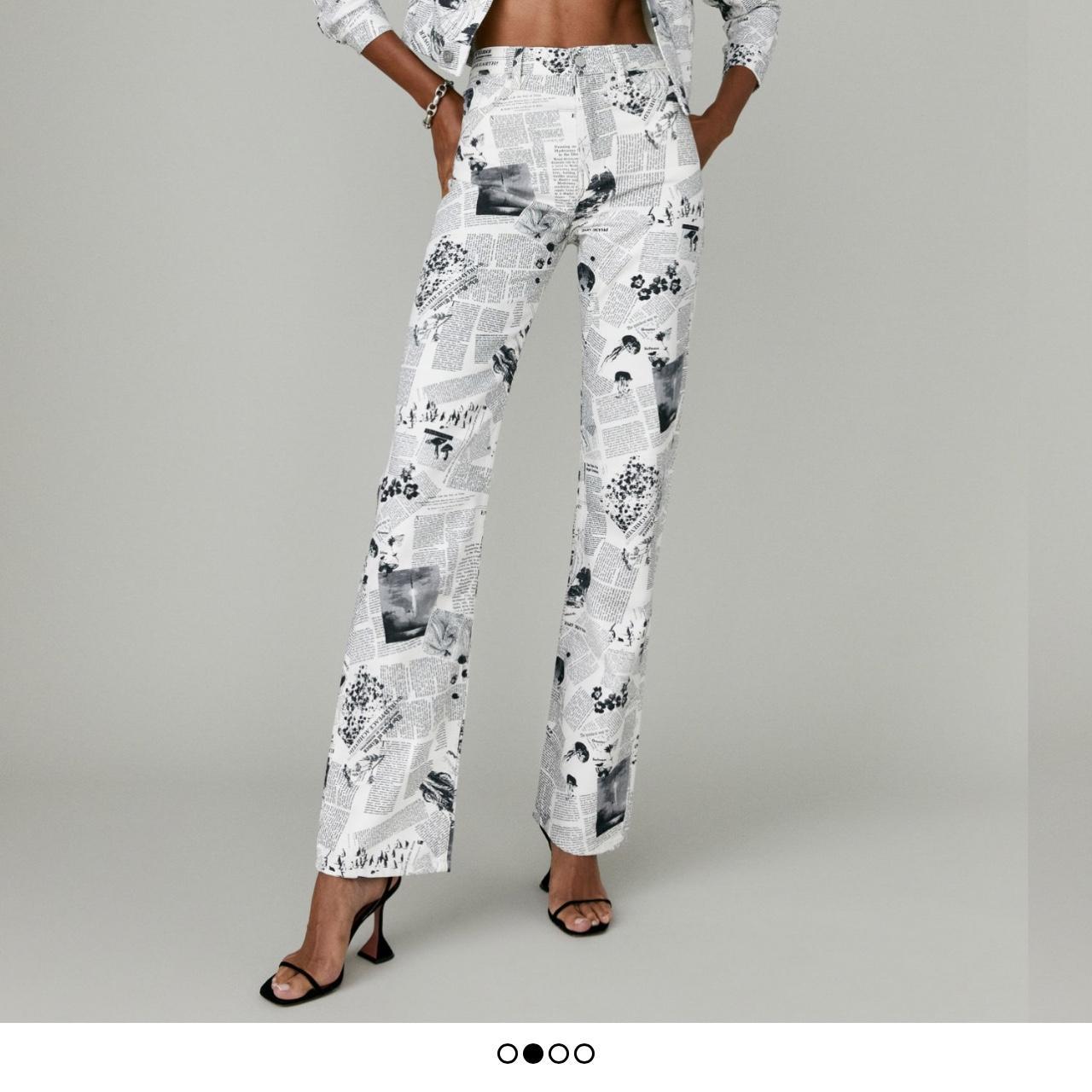 Reformation newsprint jeans in amazzzzzing... - Depop