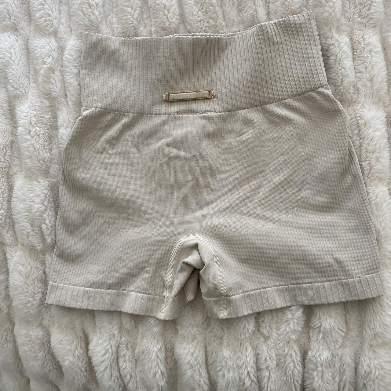 Bo and Tee gym shorts Erku/cream Size Small... - Depop