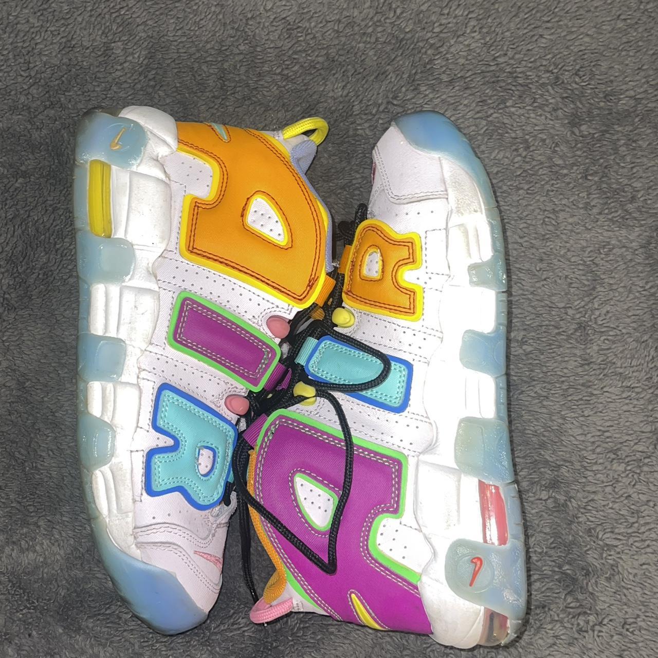 Nike Air More Uptempo Sneakers Colorful and... - Depop