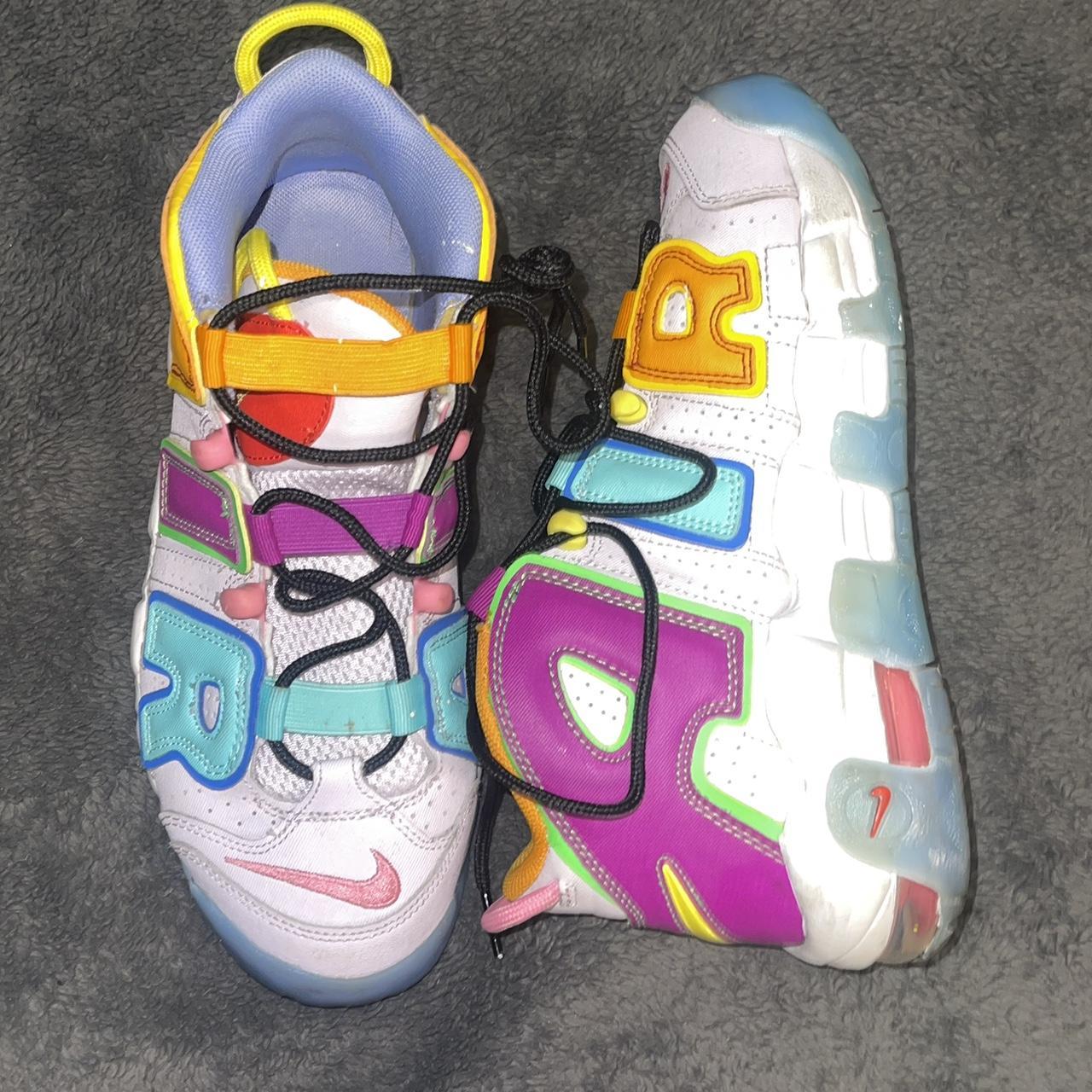 Nike Air More Uptempo Sneakers Colorful and... - Depop