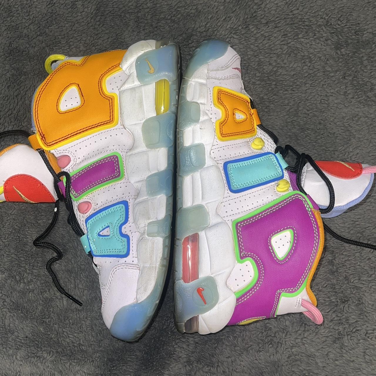 Nike Air More Uptempo Sneakers Colorful and... - Depop