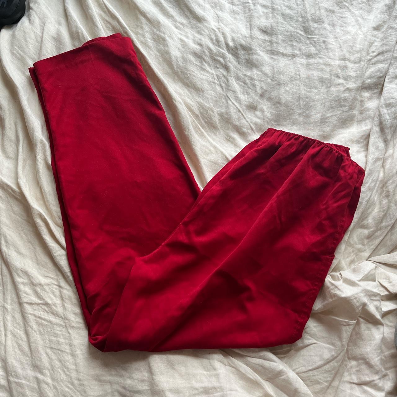 Alia petites casual pants, red colour, one size Fits... - Depop