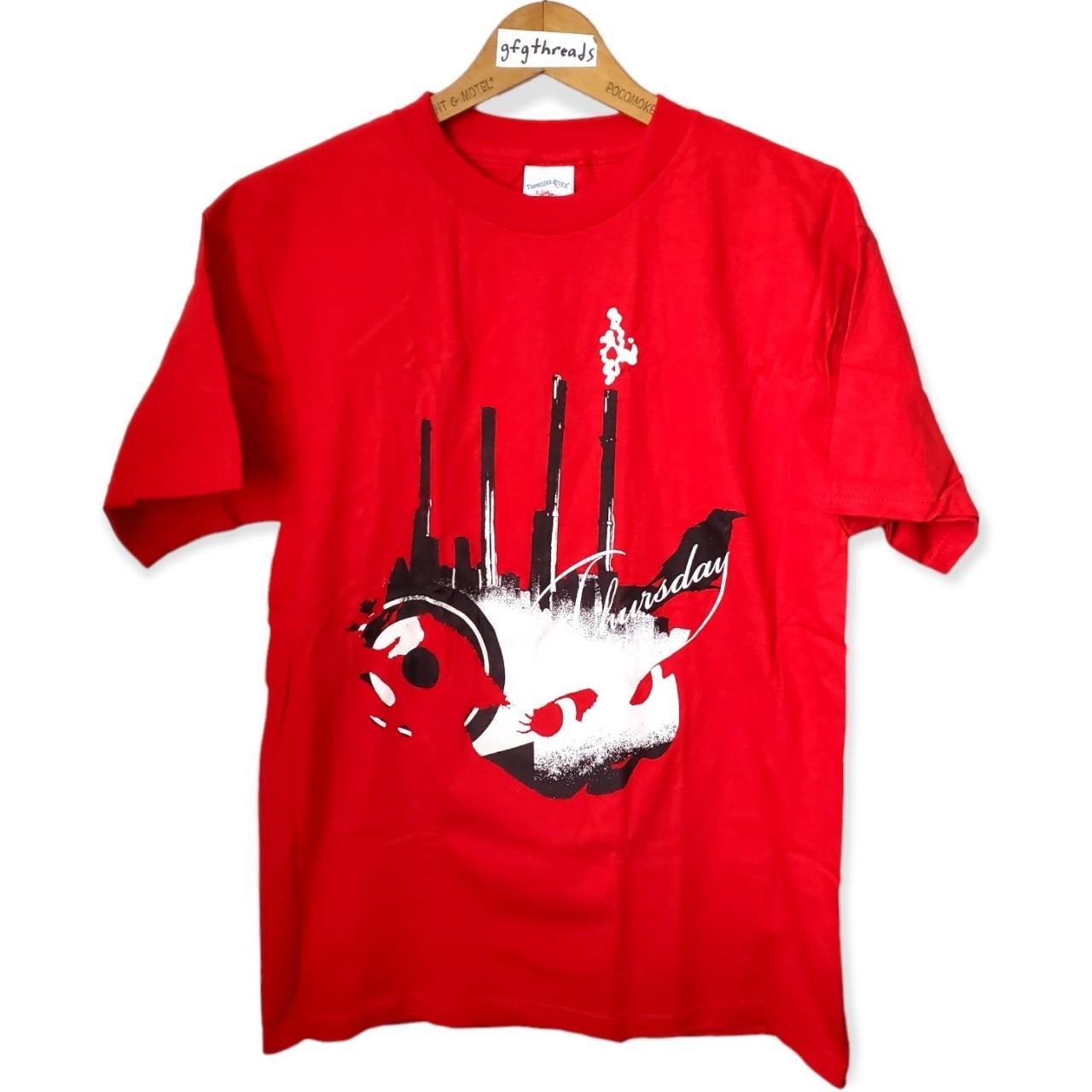 Vintage Thursday Band shirt. 2000s. Unworn. Pit to... - Depop