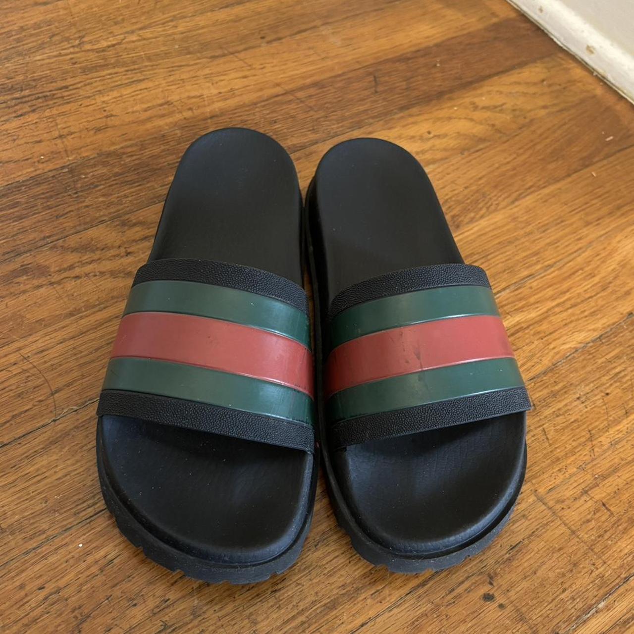 Gucci Slides Authentic, no box. Size US Men’s 9 Worn... - Depop