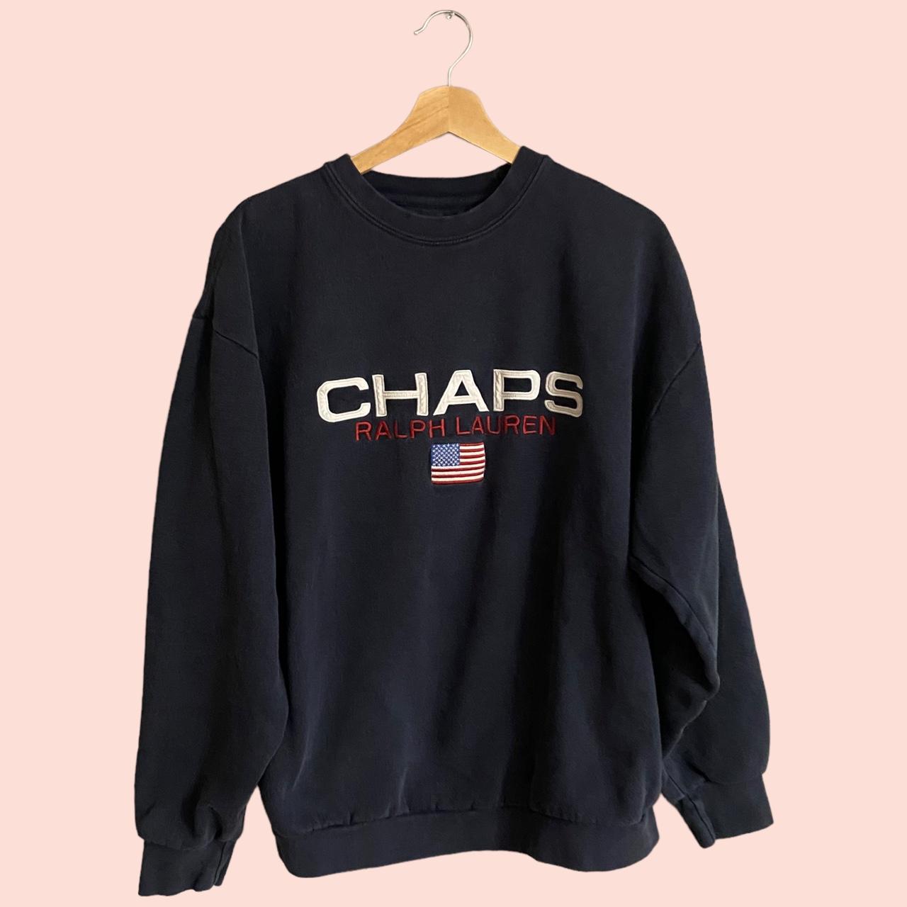Chaps Men's Navy Jumper | Depop
