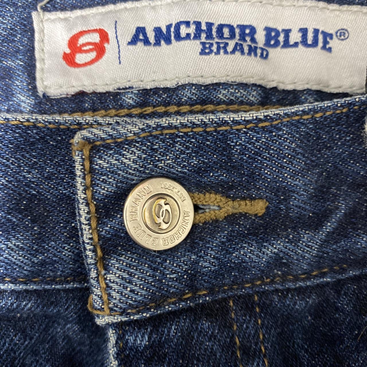 Anchor Blue Men's Navy Jeans | Depop