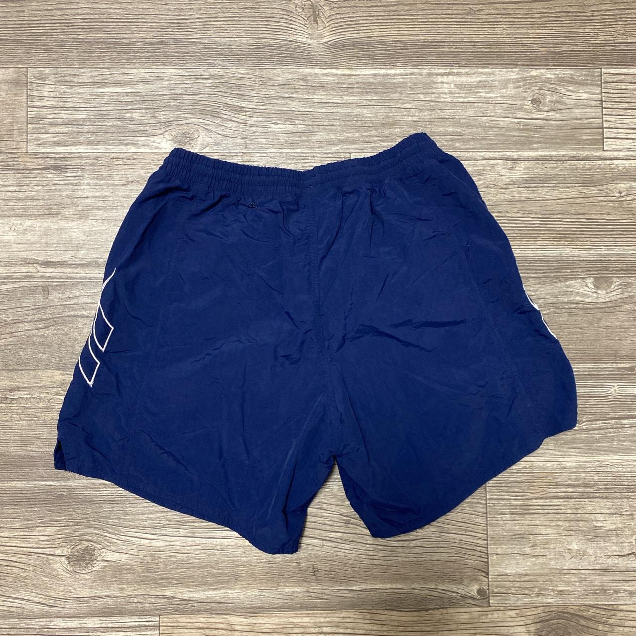 Reebok Navy Blue Shorts Condition: gently worn,... - Depop