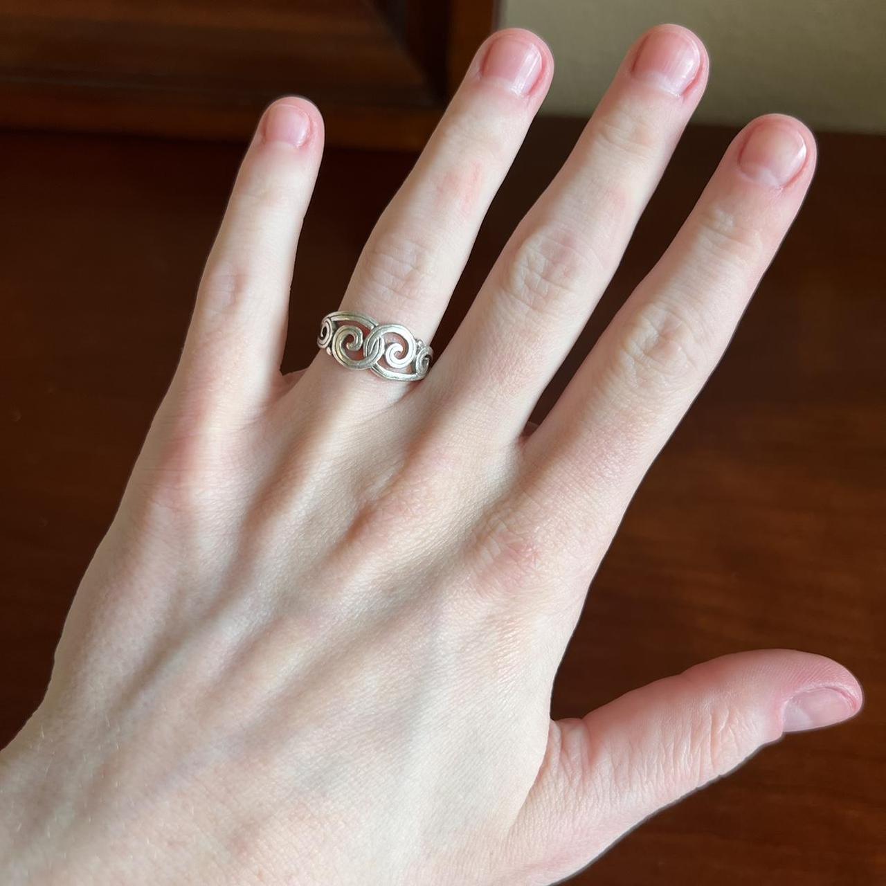Retired James Avery Gentle Wave ring. Solid .925... - Depop