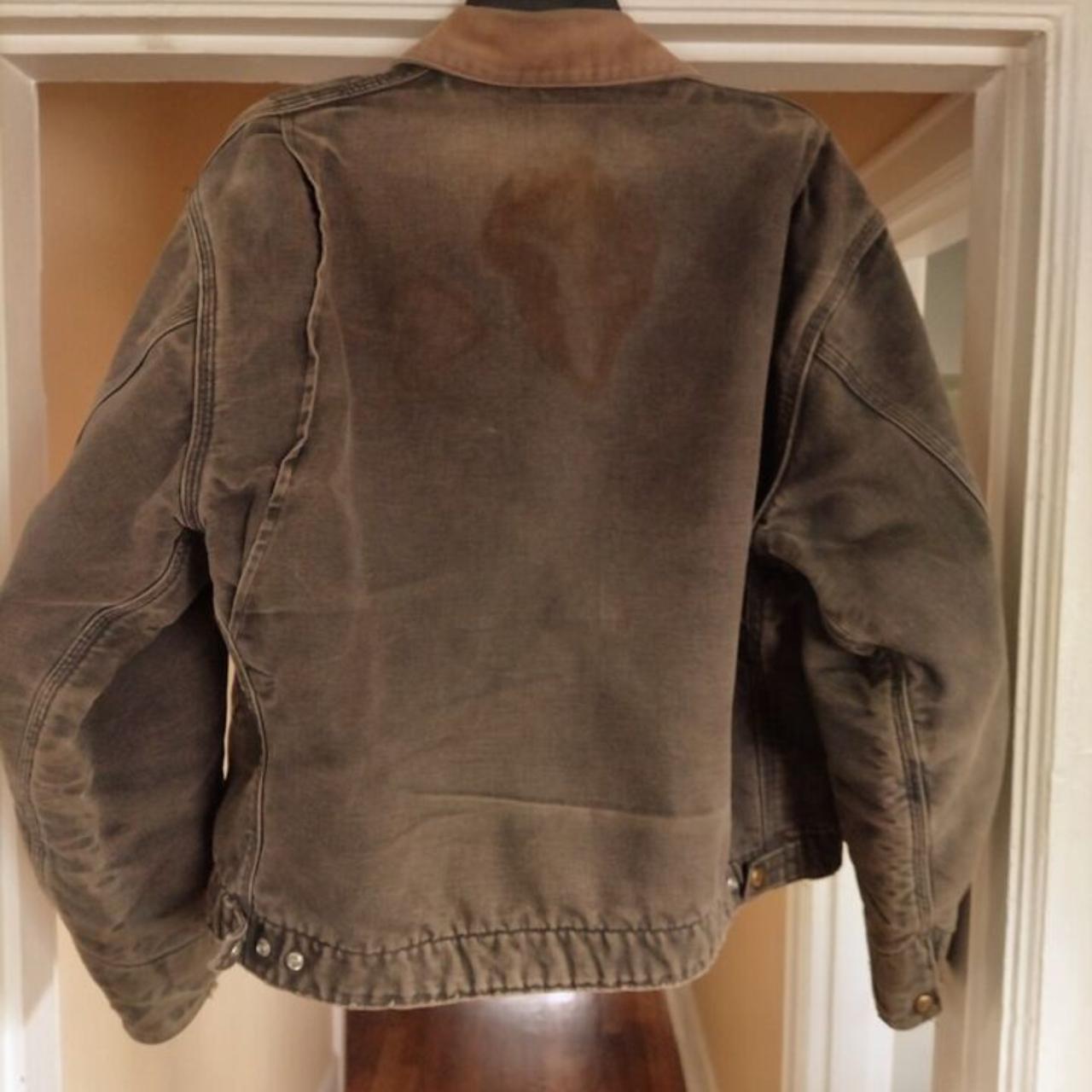 VTG Carhartt Detroit Blanket Lined Jacket Size Large... - Depop