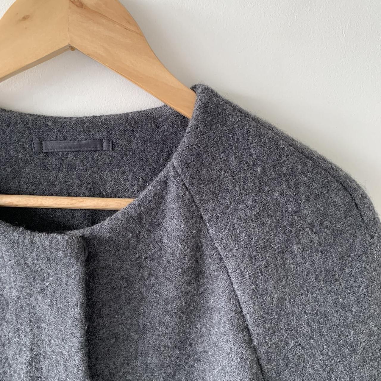 COS Grey Wool Blend Coat • Labeled size EUR 36 /... - Depop