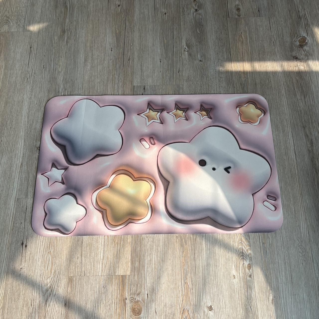 💗KAWAII STAR CLOUD MAT💗 -3D looking super cute mat!... - Depop