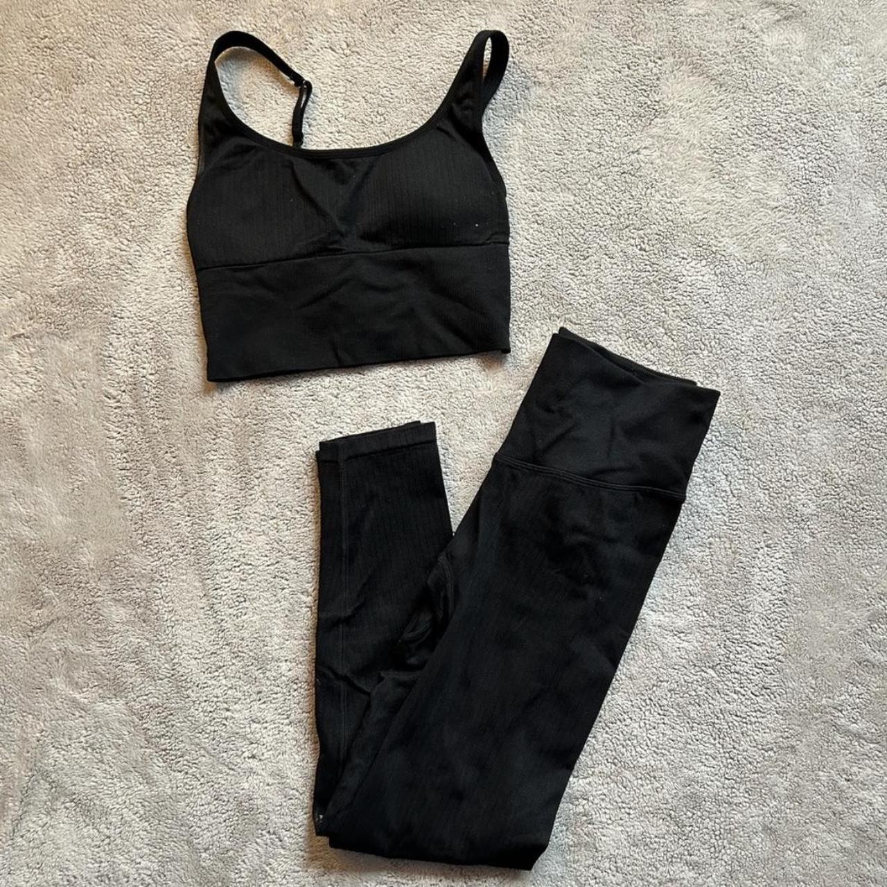 PINK Active workout set, ribbed material, top is an... - Depop