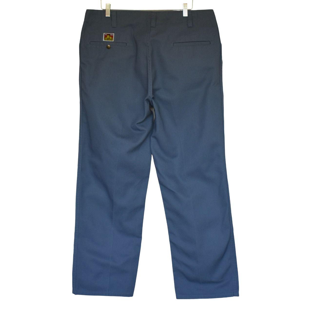 Vintage 90s slate blue Ben Davis uniform... - Depop