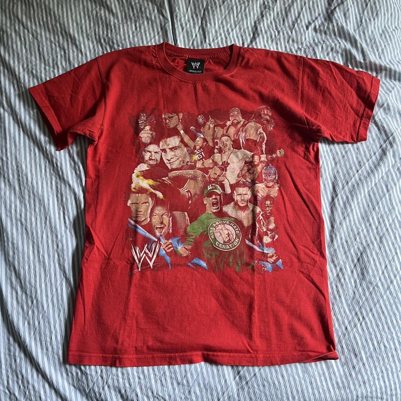 Vintage authentic WWE wrestling T-Shirt graphic - Depop
