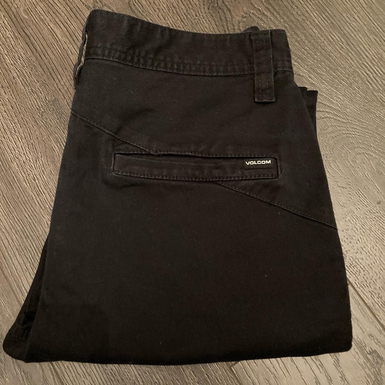Volcom black pants 30/30 Great fit and very light... - Depop