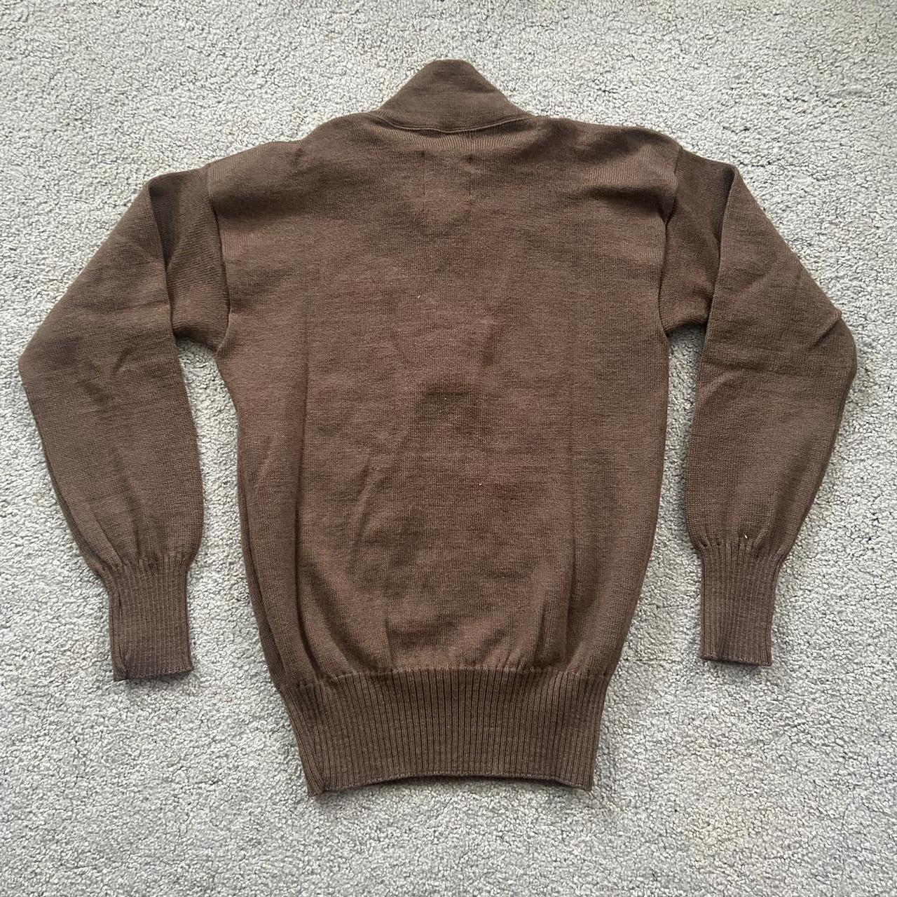 Vintage Military Surplus Wool Sweater Like... | Depop