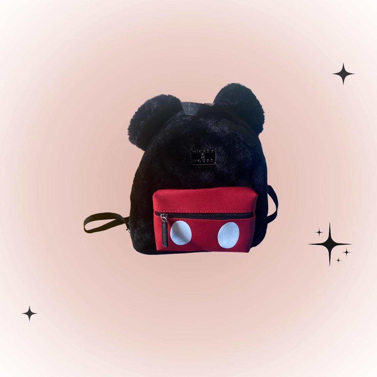 Mickey Mouse Furry Backpack brand: mickey mouse... - Depop