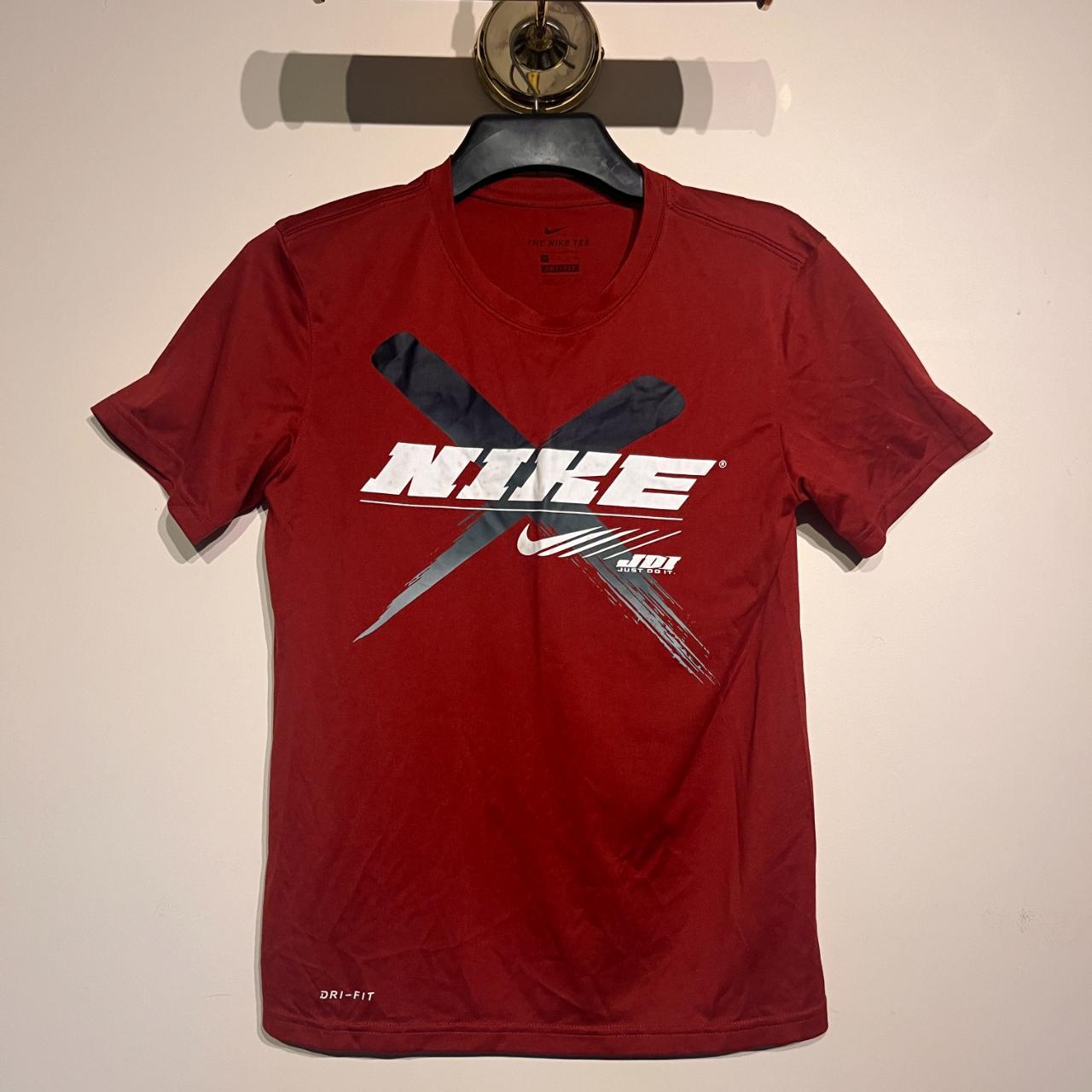 Nike Red Dry fit S sports top 📏 Size: S 🎨 Colour:... | Depop