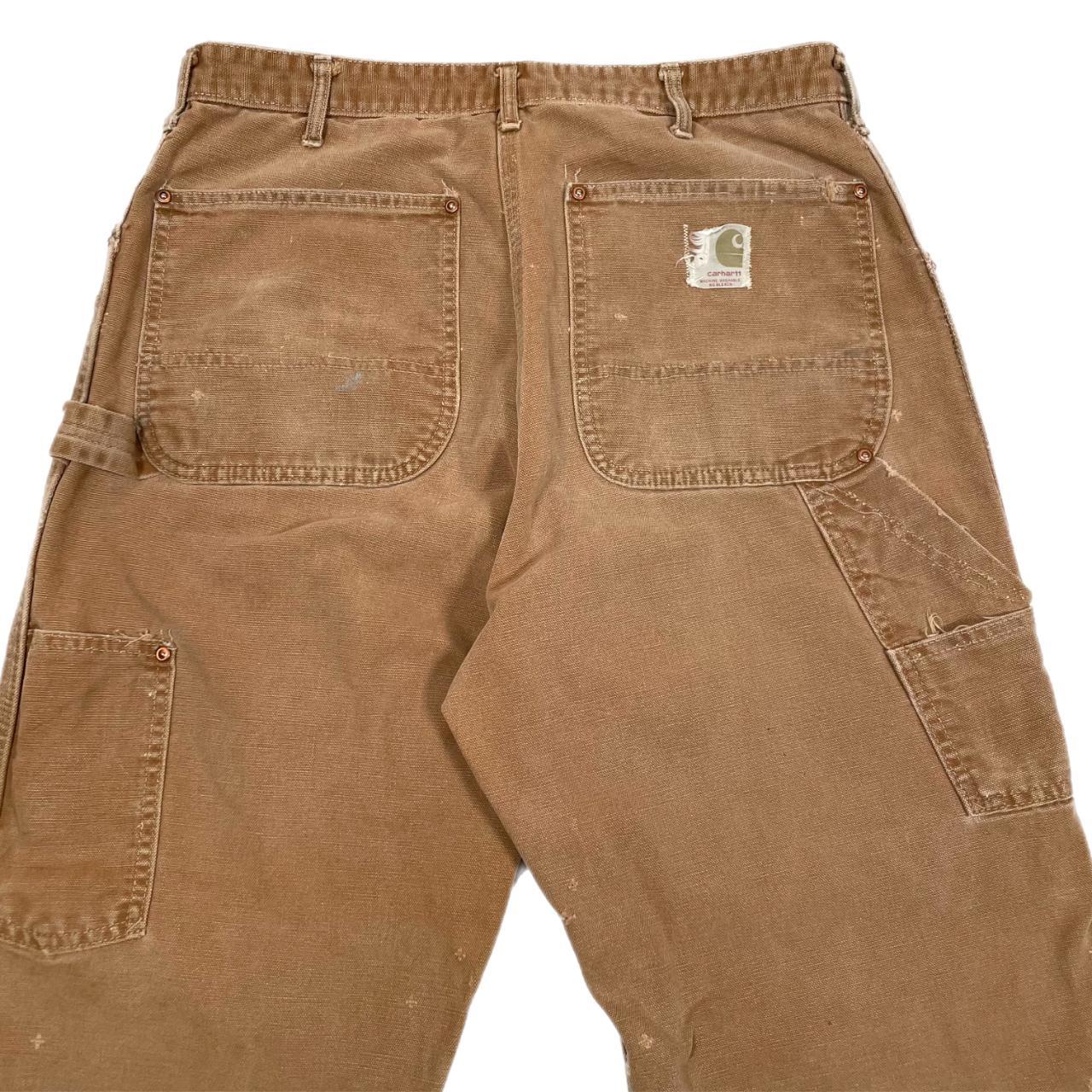 Vintage Carhartt double knee carpenter pants • Size... - Depop