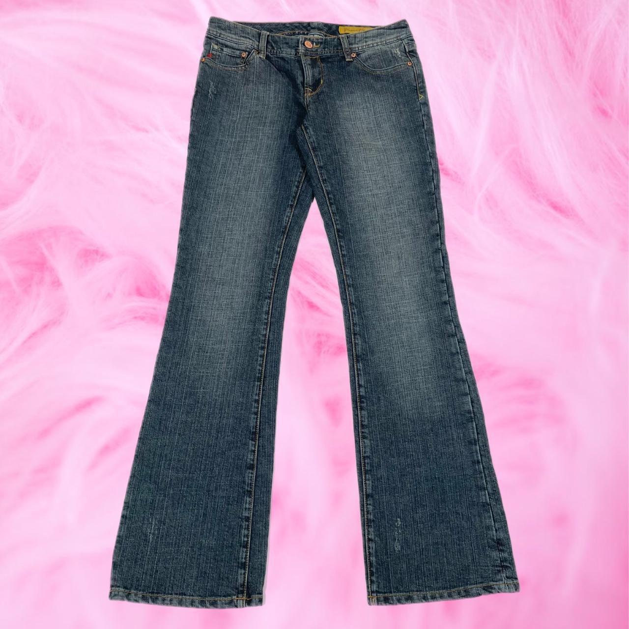 Vintage Seven 7 low rise flare jeans • Women's Size... - Depop