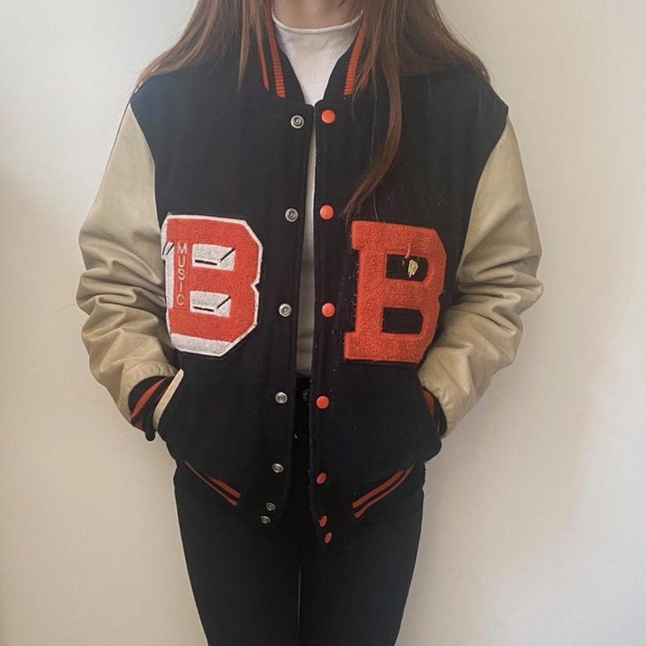 Men's Black and Orange Jacket | Depop