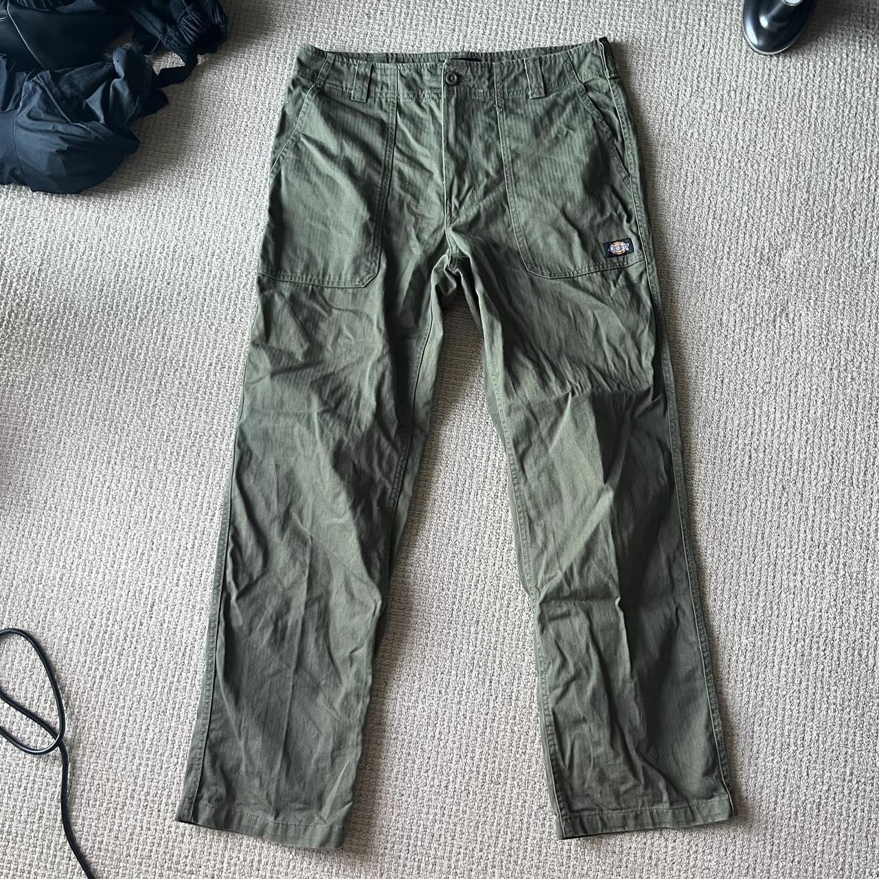 Khaki Dickies Cargo Pant Regular Straight Fit W32... - Depop