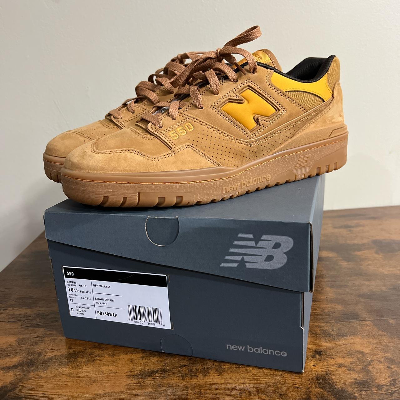 New Balance Men's Brown and Tan Trainers | Depop