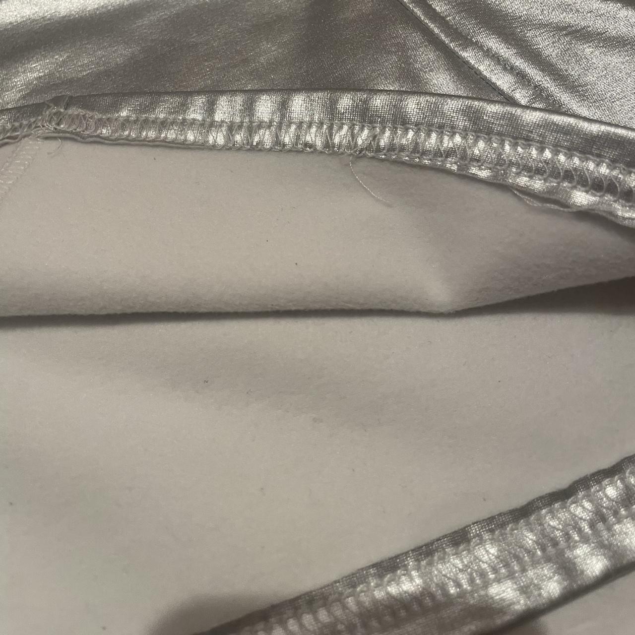 Silver Chrome Metallic Tube Top #silver #tubetop #y2k - Depop