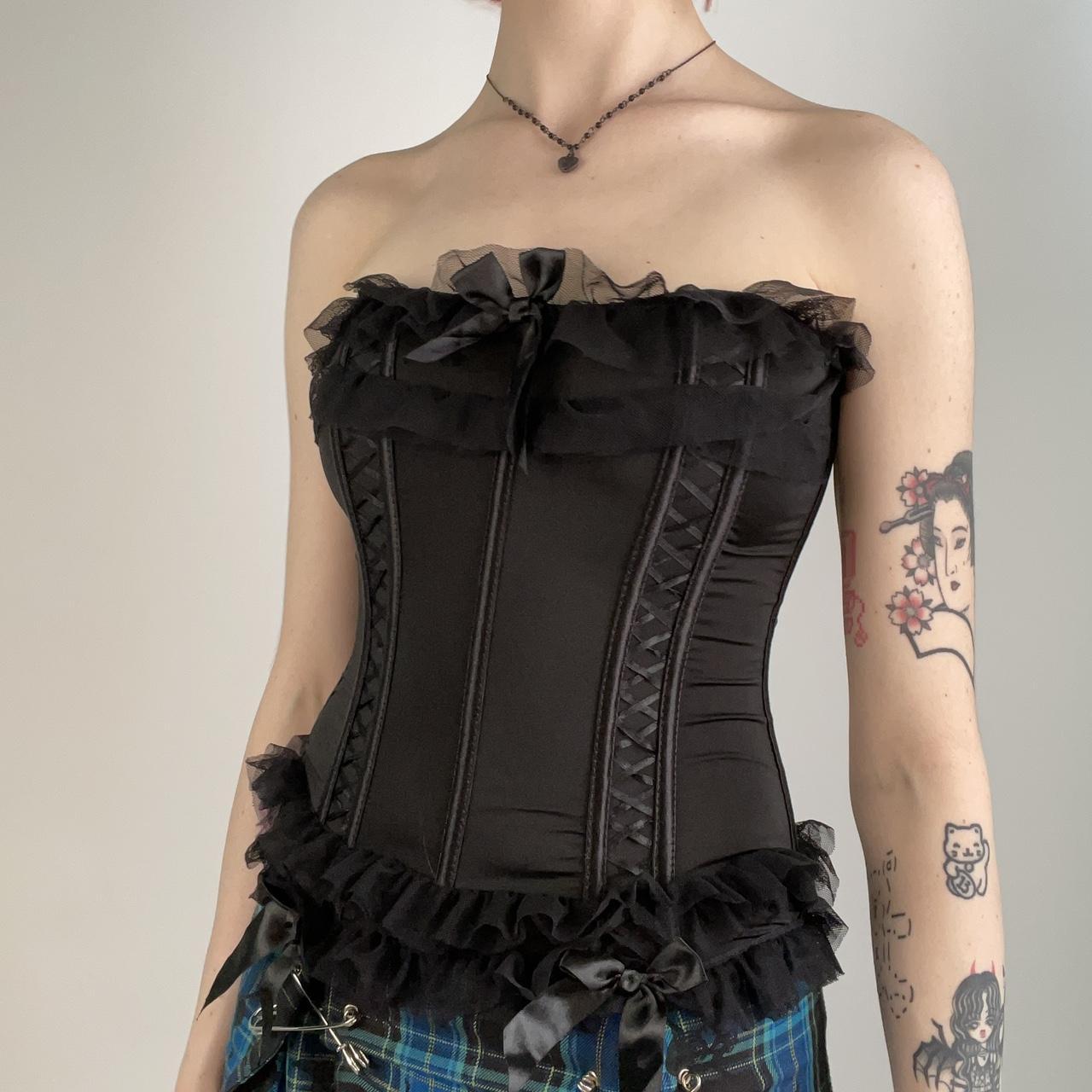 Women's Black Corset | Depop