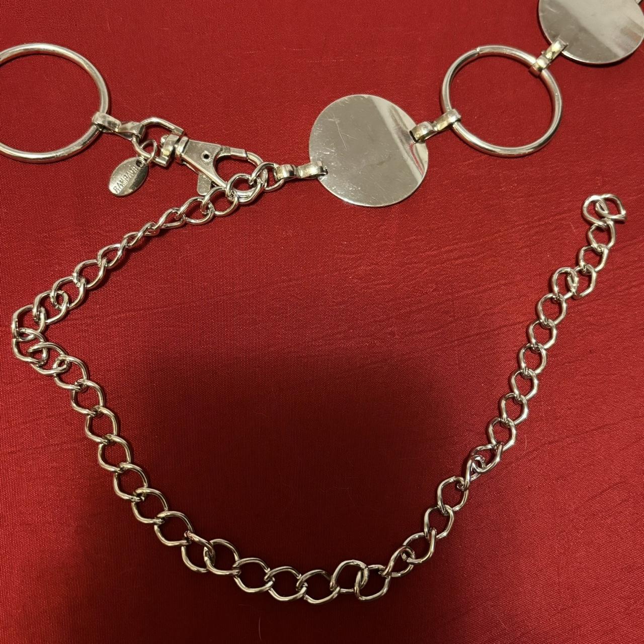 Stainless steel chain belt from Rampage, adjustable... - Depop