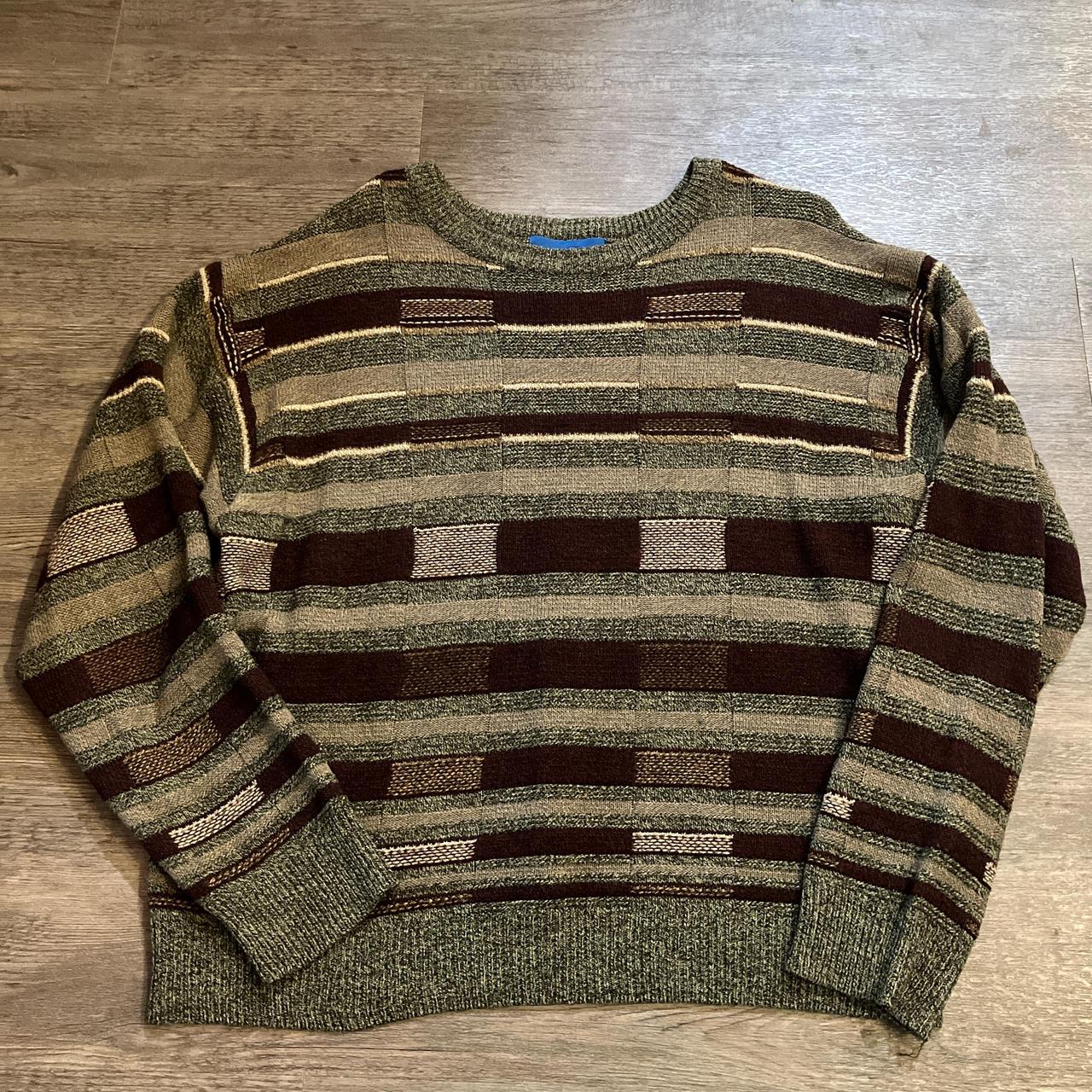 towncraft grandpa sweater labeled size large... - Depop