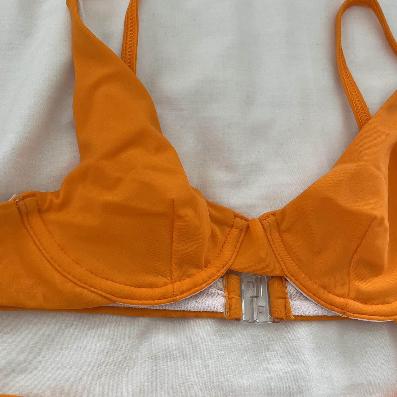 PrettyLittleThing Women's Orange Bikinis-and-tankini-sets | Depop