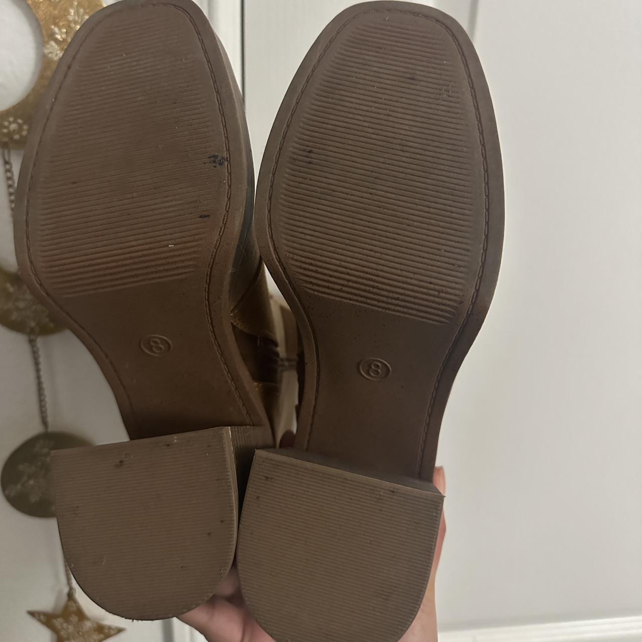 Universal Thread Platform Patchwork boots. Only worn... - Depop