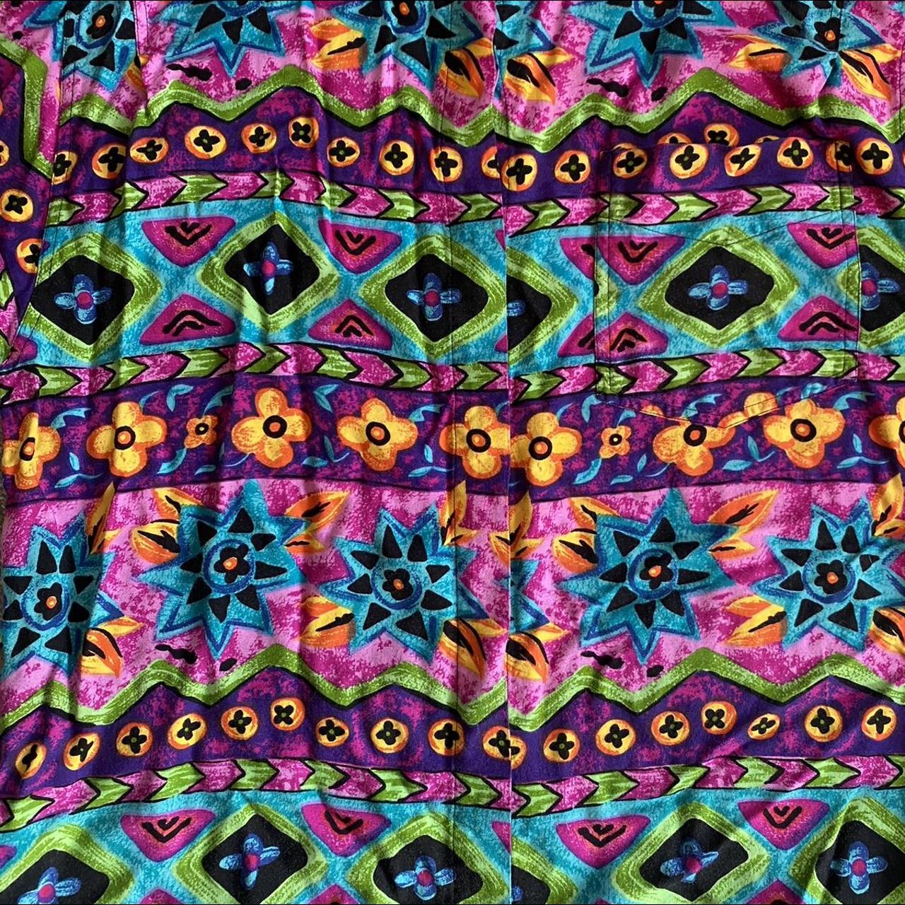 🎨 funky vintage 80s pattern top! 🎨 this top is... - Depop