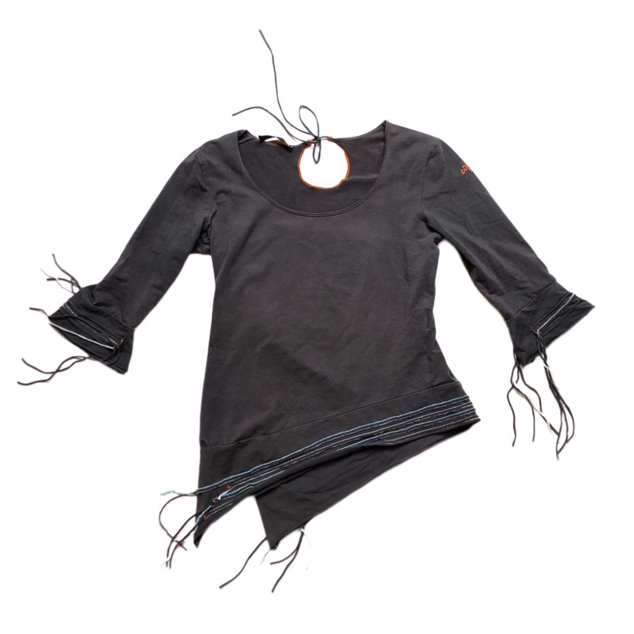 Original top from Cop Copine Asymmetrical grey top... | Depop